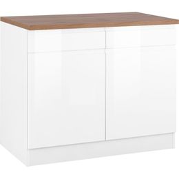 KOCHSTATION Unterschrank &raquo;KS-Virginia,neu in verbesserter Ausf&uuml;hrung&laquo; Stauraum, Softclose, mit CPL-Arbeitsplatte, Breite 100 cm, 2 T&uuml;ren, Soft-Close-