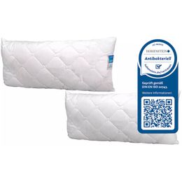 Jekatex Microfaserkissen &raquo;Antibac&laquo; F&uuml;llung: 100% Polyesterkugeln (antibakteriell) 1 oder 2-tlg., 2 Stk. tlg. Kopfkissen 40x80, 80x80 cm, im Einzel- oder 