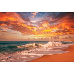 papermoon Fototapete &raquo;Sea Sunset&laquo; glatt bunt Vlies B/L: 1,5m x 1,11m, Bahnen: 7 Stk.