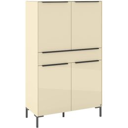 set one by Musterring Highboard &raquo;Reno&laquo; 1 Stk. tlg. Mit Winkelfu&szlig; in diversen Farben, 154 cm H&ouml;he & Farbauswahl Glas, Holzwerkstoff B/H/T: 92cm x 154cm