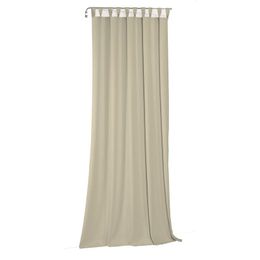 WIRTH Vorhang &raquo;Newbury&laquo; Schlaufen 1 Stk. tlg. nach Ma&szlig; grau Baumwolle, Polyester 165cm, Schlaufen, 130cm