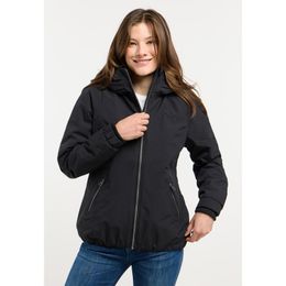 Ragwear Damen Outdoorjacke &raquo;DIZZIE WARM&laquo; mit Kapuze figurumspielende Passform, hochschlie&szlig;ender Kragen, mit Rei&szlig;verschluss schwarz XS