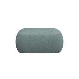 FLEXLUX Pouf &raquo;Torino, rund, bodennah, Sitzhocker, Polsterhocker&laquo; Modernes, organisches Hocker-Design, Kaltschaum, Wellenunterfederung blau B/H/T: 91cm