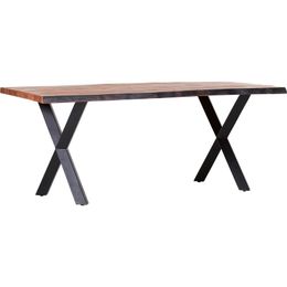 GUTMANN FACTORY Esstisch &raquo;Siesta&laquo; schwarz B/H/T: 200cm x 76cm x 100cm