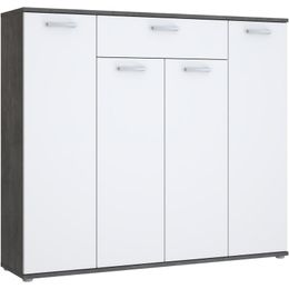 FORTE Kommode &raquo;Kombikommode, Stauraum, Einlegeb&ouml;den verstellbar&laquo; B/H/T ca.140/120/34 cm, viel Stauraum, PEFC zertifiziert Holzwerkstoff B/H/T: 139,3cm
