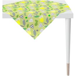 Apelt Mitteldecke &raquo;3807&laquo; gr&uuml;n Baumwolle, Polyester B/L: 85cm x 85cm, quadratisch