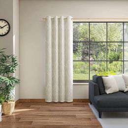 Neutex for you! Vorhang &raquo;Arosa Eco&laquo; &Ouml;sen 1 Stk. tlg. wei&szlig; Baumwolle, Polyester 245cm, &Ouml;sen, 146cm