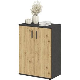 FMD Kommode &raquo;Albi&laquo; braun Holzwerkstoff B/H/T: 60cm x 83cm x 35cm, 2 Stk.