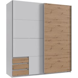 wimex Schwebet&uuml;renschrank &raquo;Emden&laquo; Mit Au&szlig;enschubk&auml;sten wei&szlig; B/H/T: 180cm x 198cm x 64cm, Schubladen: 3 Stk. T&uuml;ren: 2 Stk.