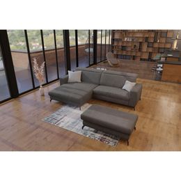 Sit & More sit&more Ecksofa &raquo;Bolero L-Form&laquo; braun 100% Polyester B/H/T: 290cm x 88cm x 178cm, Luxus-Microfaser Euphoria, Recamiere links, ohne 
