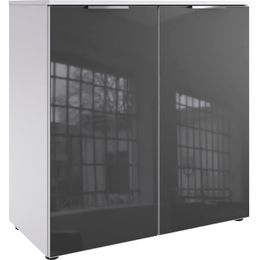 wimex Kommode &raquo;Level36 C by fresh to go&laquo; mit Glaselementen auf der Front, soft-close Funktion, 81cm breit wei&szlig; Holzwerkstoff B/H/T: 81cm x 92cm x 41cm, 2 