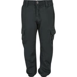 Urban Classics Kinder Stoffhose "Urban Classics Herren Boys Cargo Jogging Pants", schwarz, Gr. 146, unifarben, 100% Baumwolle, Hosen