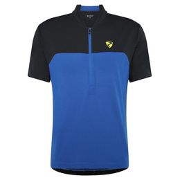 Ziener Herren Radtrikot "NARIUS-Z", blau, Gr. 50, Obermaterial: 85% Polyester, 15% Baumwolle. Obermaterial 2: 100% Polyester, Trikots