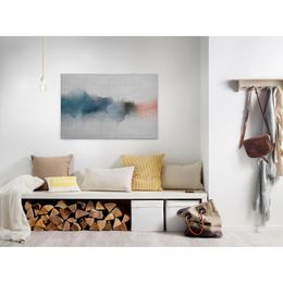 A.S. Cr&eacute;ation Leinwandbild &raquo;daydream&laquo; Abstrakt Kunst 1 Stk. tlg. Keilrahmen Bild Farben Grau Bunt Leinwand-Bild Wohnzimmer modern Wand bunt Massivholz, Stahl B/H/T: