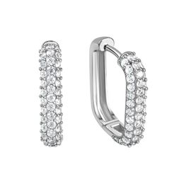 Firetti Damen Paar Creolen &raquo;Schmuck Geschenk Silber 925 Ohrschmuck Ohrringe&laquo; mit Zirkonia (synth.) silber 16mm, Silber 925 (Sterlingsilber)