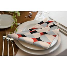 Adam Stoffserviette &raquo;Circles&laquo; GOTS organic,zertifiziert durch CERES 0242Made in Germany orange Obermaterial: 100% Baumwolle Bio-Baumwolle