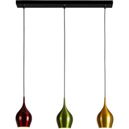Searchlight Pendelleuchte &raquo;Vibrant 3Lt Pendelleuchte - Buntes Metall&laquo; E14 1 Stk. H: 25,5cm, 1 Stk.