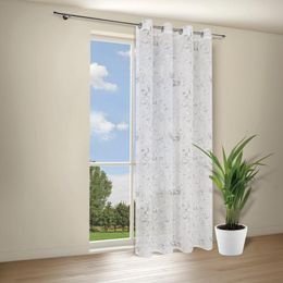 GERSTER Gardine &raquo;Inia&laquo; &Ouml;sen 1 Stk. tlg. SB-&Ouml;senschal "Inia" wei&szlig; Wirkware, Polyester 235cm, &Ouml;sen, 140cm