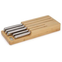 Joseph Joseph Messer-Set &raquo;Elevate Steel Knives Bamboo Store&laquo; rutschfest, Bambus, japanischer Edelstahl beige Bambus, Edelstahl Einheitsgr&ouml;&szlig;e