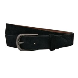 AnnaMatoni Damen Lederg&uuml;rtel "AnnaMatoni Damen Lederg&uuml;rtel in hochwertigem Velour Leder 3cm", schwarz, Gr. 130, 100% Leder, G&uuml;rtel