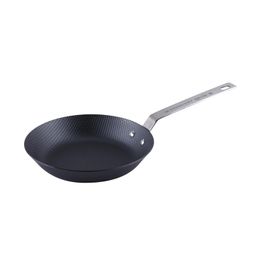 Bratpfanne &raquo;Karbon-Bratpfanne, mit rostfreiem Schmiedegriff&laquo; Karbon-Stahl 1 tlg. Karbonstahlk&ouml;rper mit Pr&auml;gemuster schwarz H&ouml;he 4,5cm