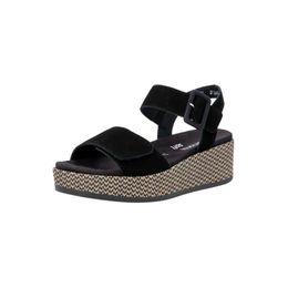 Remonte Plateau Sandaletten in Schwarz | Gr.: 37