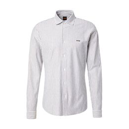 BOSS Hemd 'Mysoft_2' Herren Gr&ouml;&szlig;e XL khaki / wei&szlig;