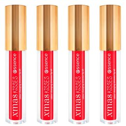 Essence Damen Lipgloss &raquo;xmas KiSSES colour changing shimmer lip oil&laquo; mit Vitamin E rot Einheitsgr&ouml;&szlig;e