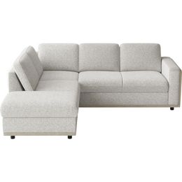 Sit & More sit&more Ecksofa &raquo;Cordoba&laquo; wahlweise mit Schlaffunktion und Bettkasten oder Stauraum beige 100% Polyester B/H/T: 232cm x 85cm x 212cm, Chenille, 