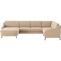 Sit & More sit&more Wohnlandschaft &raquo;Soul U-Form&laquo; wahlweise mit Schlaffunktion und Bettkasten oder Schubkasten braun 100% Polyester B/H/T: 356cm x 90cm x 227cm, 