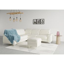Sit & More sit&more Ecksofa &raquo;Sinatra L-Form&laquo; optional mit Kopfteilverstellung und Armteilfunktion beige 98% Polyester, 2% Polyamid B/H/T: 251cm x 85cm x 231cm, 