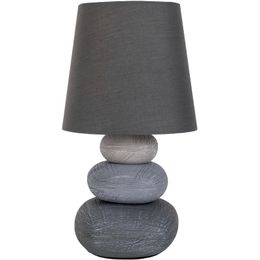 N&auml;ve n&auml;ve LED Tischleuchte &raquo;Stoney&laquo; E14 1 Stk. Zuleitung: ca. 130 cm grau &Oslash; 16cm H: 31cm, 1 Stk.