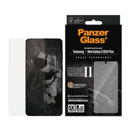 CARE by PanzerGlass Displayschutzglas &raquo;Ultra-Wide Fit Screen Protector&laquo; f&uuml;r Samsung Galaxy S26+ Displayschutzfolie, Schutzfolie, Bildschirmschutz, 
