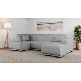 OTTO home Wohnlandschaft &raquo;BORNHOLM U-Form mit Recamiere rechts/links, B/T/H: 300/162/85 cm&laquo; U-Form mit Wellenunterfederung, Recamiere rechts oder 