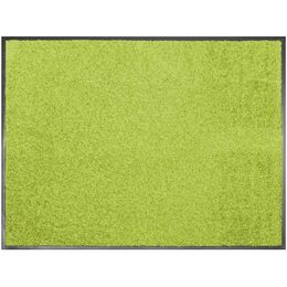 PRIMAflor-Ideen in Textil Fu&szlig;matte &raquo;CLEAN, Made in Belgium&laquo; rechteckig 8,5 mm H&ouml;he Schmutzfangmatte, gro&szlig;e Farbauswahl, waschbar gr&uuml;n Polyamid B : 