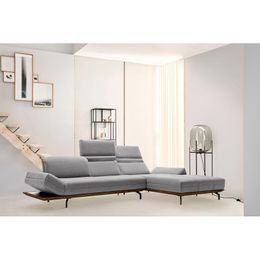 Creation BY ROLF BENZ Ecksofa &raquo;CR.420, Designecksofa, bequem, verstellbare R&uuml;ckenlehne, L-Form&laquo; in 2 Qualit&auml;ten, Holzrahmen in Eiche Natur oder 