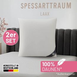 Spessarttraum 3-Kammer-Kopfkissen &raquo;Laax Sparset&laquo; 2 Stk. tlg. Kissen 40x80, 80x80xm & weitere Gr&ouml;&szlig;en wei&szlig; Bezug Au&szlig;enkissen: 100% Baumwolle. F&uuml;llung 