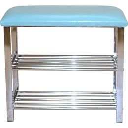 Inosign Schuhbank grau B/H/T: 57cm x 50cm x 30cm, Microfaser, 2 Ablagen