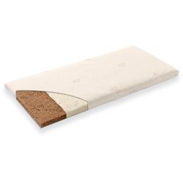Tr&auml;umeland Babymatratze &raquo;Kleine Matratze Naturw&ouml;lkchen&laquo; 3 cm hoch 1 Stk. tlg. eckig wei&szlig; Bezug: 100% Baumwolle 1 (0 kg - 65 kg), 3cm, Baumwoll Bezug, Material 