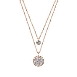 Tom Tailor Damen Tom Tailor Kette mit Anh&auml;nger mit Kristallglas Edelstahl, L: 45 B: 1,9mm