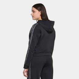 M&auml;dchen Kapuzensweatshirt "SEASONALS ANIMAL, DURCHGEHENDER REISSVERSCHLUSS", schwarz, Gr. 140, adidas Sportswear, Obermaterial: 55% Baumwolle, 36%