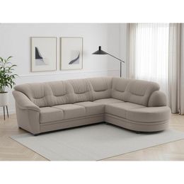 Sit & More sit&more Ecksofa &raquo;Savona&laquo; mit Federkern, optional mit Schlaffunktion B/H/T: 267cm x 90cm x 206cm, Chenille, Ottomane rechts, ohne Bettfunktion