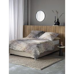 Irisette Bettw&auml;sche &raquo;Zobel 8550&laquo; 2 Stk. samtig weich grau Biber, Obermaterial: 100% Baumwolle B/L: 135cm x 200cm, 1 Stk., 1 Stk., Biber, B/L: 80cm x 80cm, 2 