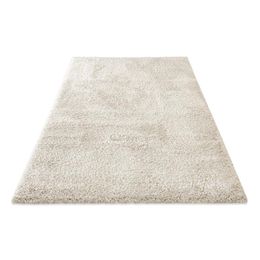Esprit Hochflor-Teppich &raquo;YOGI ESP-096&laquo; rechteckig 50 mm H&ouml;he L&auml;ufer, flauschiger weicher Flor, Wohnzimmer beige Polyester B : 160cm 1 Stk., 50mm, L: 225cm