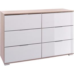 wimex Schubkastenkommode &raquo;Easy&laquo; mit Glas- oder Spiegelfront braun B/H/T: 130cm x 83cm x 41cm, 6 Stk.