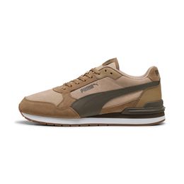 Puma Damen Sneaker "ST RUNNER V4 SD", Gr. 37, braun, Leder, Schuhe, mit Retro-Style, aus Leder, mit SOFTFOAM+ Einlegesohle