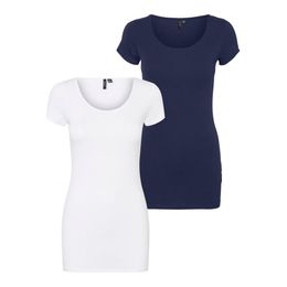 V&eacute;ro Moda Vero Moda 2er-Pack Top in Black Iris | Gr.: XXL