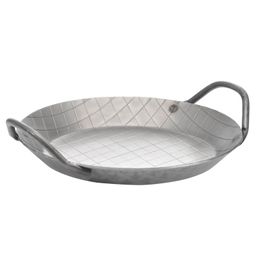 GSW Servierpfanne &raquo;Eisen&laquo; Eisen 1 tlg. Pfanne aus rauten geschmiedetem Eisen in starker Gastro-Qualit&auml;t &Oslash; 28cm + H&ouml;he 3,8cm