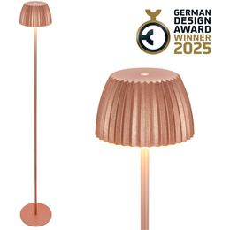 Briloner Leuchten LED Stehlampe &raquo;Akku LED Stehleuchte Riffle&laquo; braun Einheitsgr&ouml;&szlig;e