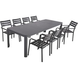 Garden Pleasure Garten-Essgruppe &raquo;AMIRA Set 03&laquo; 9 Stk. tlg. schwarz Einheitsgr&ouml;&szlig;e